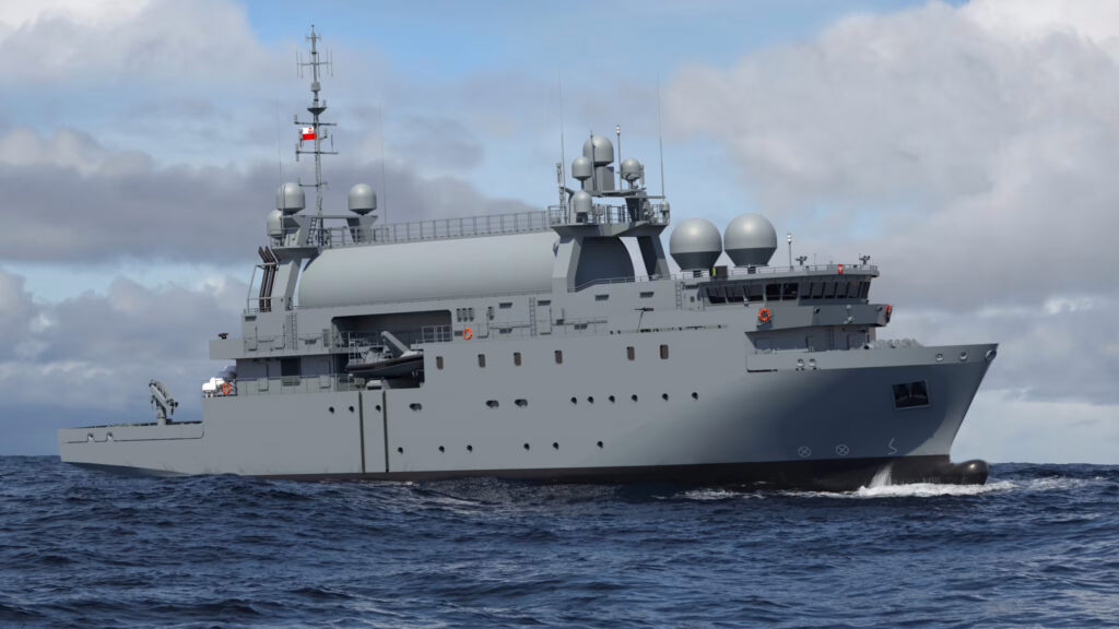 Saab launches first Polish SIGINT ship